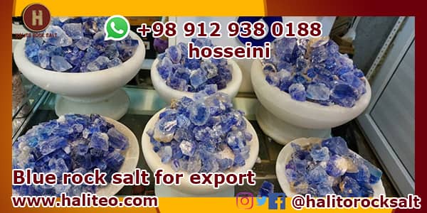 Blue rock salt extraction from Semnan salt mine - Halito Blue Salt